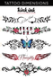 A4 Tramp Stamps (Mega Sheet #1) - 5 Adult Temporary Tattoos – Kink Ink